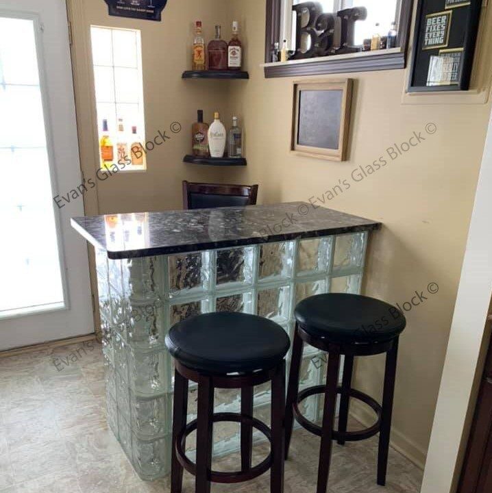 Glass Block Bars › Evan's Glass Block