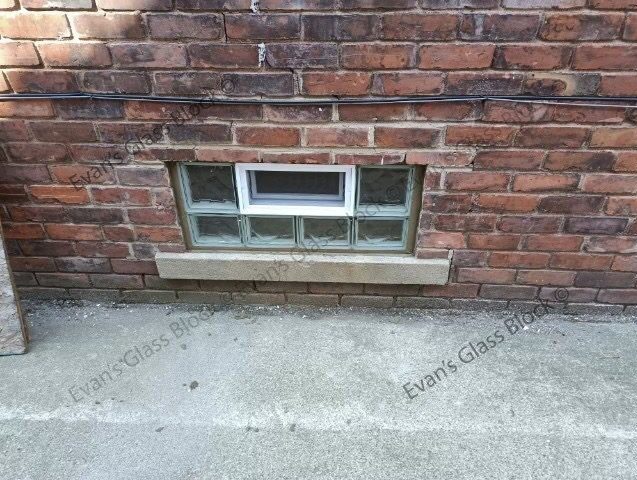 Glass Block Basement Windows › Evan's Glass Block